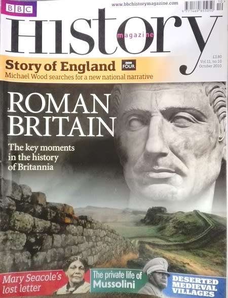 Magazines - Rare BBC History Magazine. Vol 11. No 10. Roman Britain ...