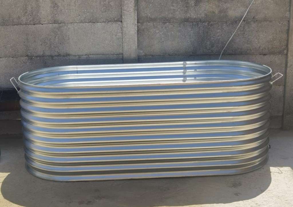 Swimming Pools - Corrugated Bath with 20mm outlet - 2000mmL x 700mmW x ...