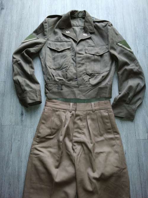Uniforms - SADF bunny jacket n pants (from the 1970s) was sold for R1 ...