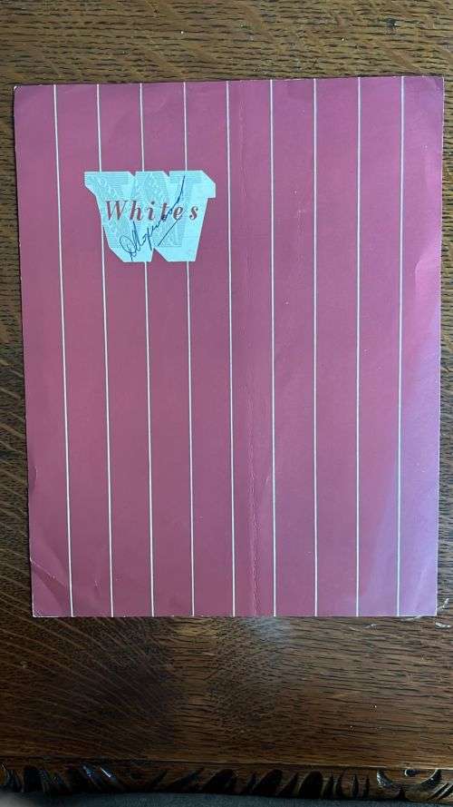 Sporting Memorabilia - 1960 Springboks Christmas Luncheon at Whites ...