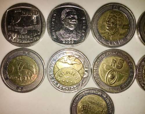 Five Rand - COMPLETE SET OF COMMEMORATIVE R5 COINS 1994 TO 2019 HIGH ...