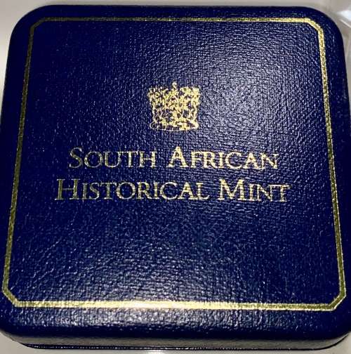 One Rand - SOUTH AFRICA PROOF SILVER R1 -- 1977 -- SOLI DEO GLORIA ...