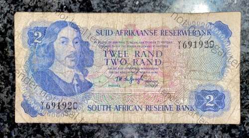 TW de Jongh - REPLACEMENT NOTE TW DE JONGH R2 --Y2...1974,,, 2ND ISSUE ...