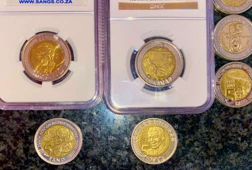 Collections & Lots - COMPLETE SET COMMEMORATIVE R5 COINS 1994 TO 2021 ...