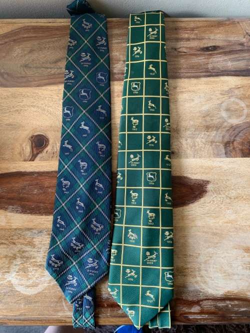 Other Rugby - rare springbok ties (both ties was sold for R100.00 on 13 ...