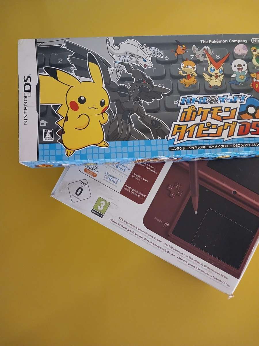 Nintendo - Game Boy DS XL with Pokemon Type and Wireless Keyboard ...