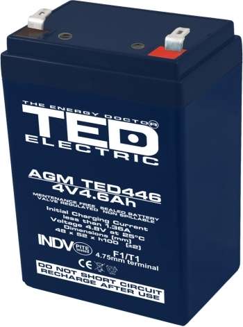 Other Electronics - GDLITE 4V 4.0AH Lead acid rechargeable battery was ...