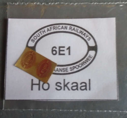 Parts & Accessories - HO SCALE - 2 X SAR CLASS 6E PAINTED BRASS NUMBER ...