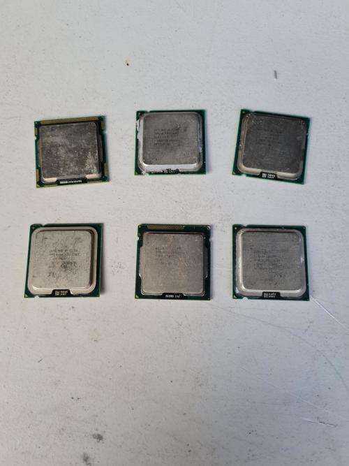 CPUs - LATE ENTRY - BULK LOT PROCESSORS - AS PER PICS - 6 PROCESSORS IN TOTAL - ALL FULLY ...