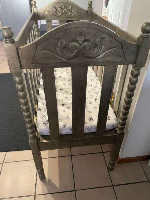 Cots - Beautiful Hand Carved wooden cot - painted gold for sale in Cape ...