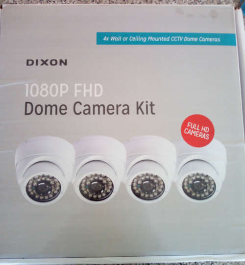 Surveillance Cameras - 4 x Dixon FHD Dome Camera Kit (1080P - 3.6mm ...