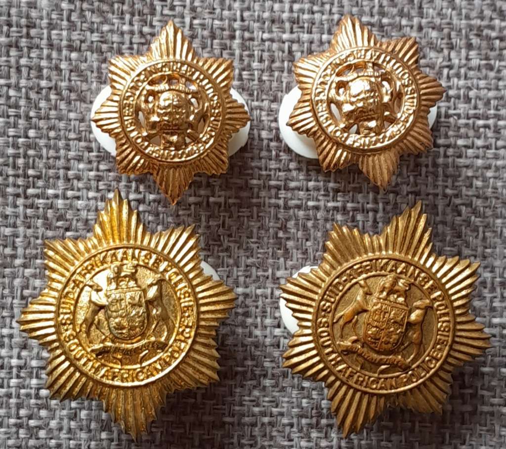 International Badges & Insignia - South Africa Police Collar Badge ...