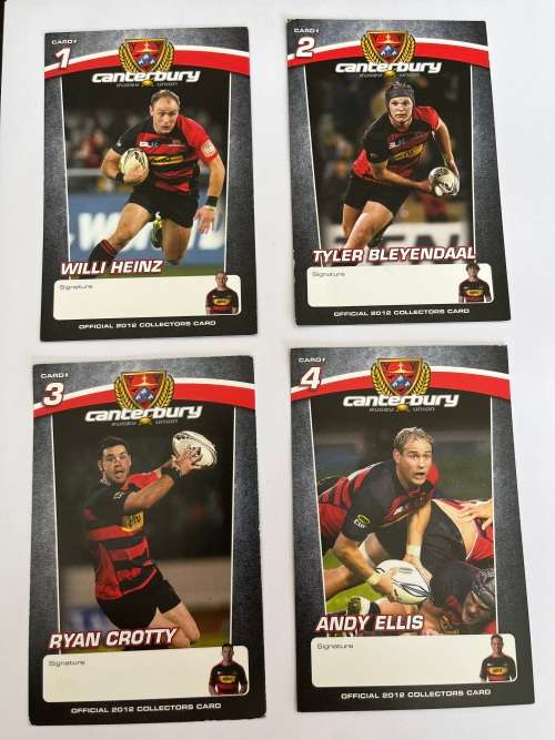 Sporting Memorabilia - Rugby Card - 13 (Thirteen) * 2012 Canterbury ...