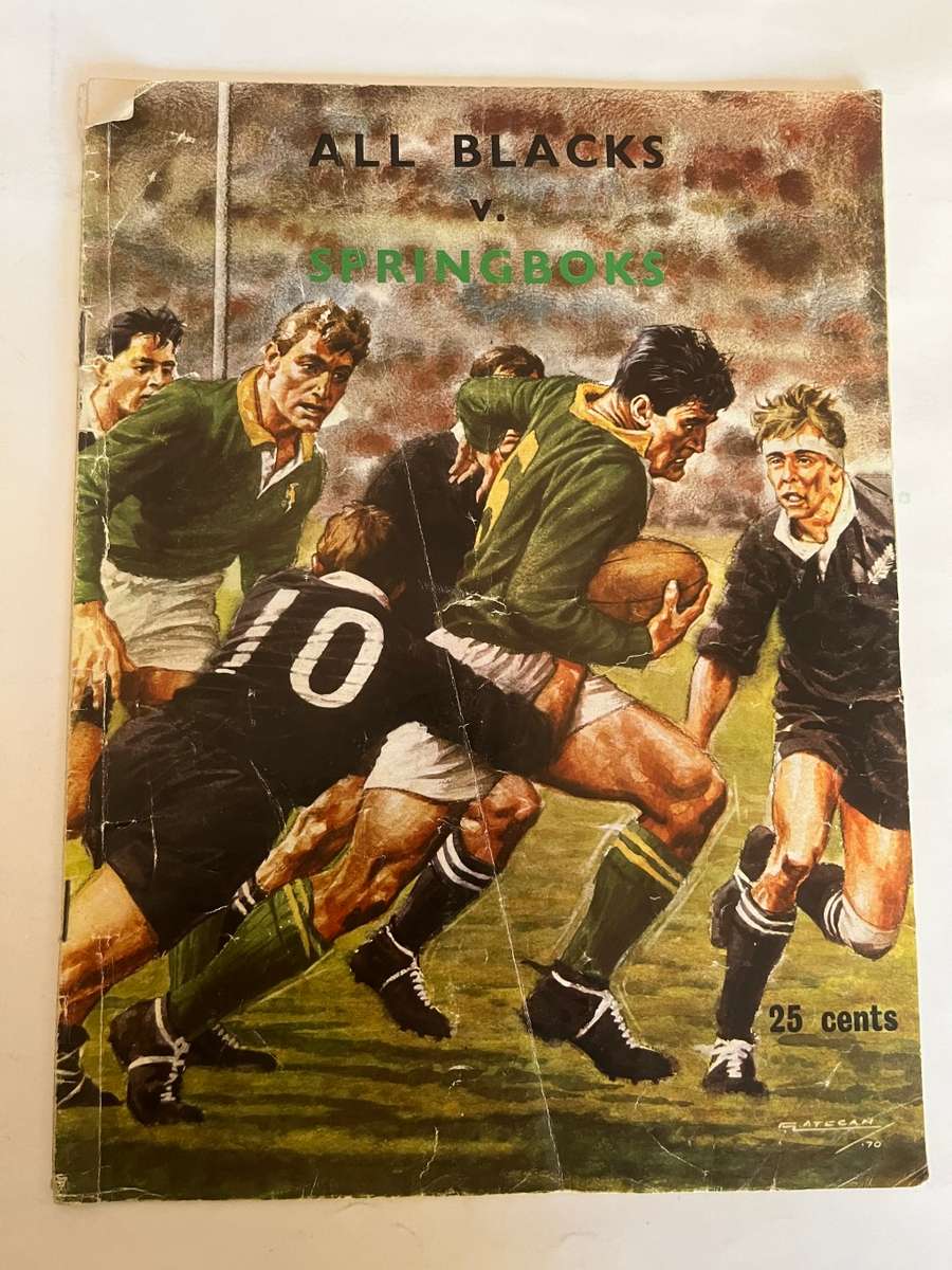 Sporting Memorabilia - Rugby - All Blacks vs Springboks Brochure about ...