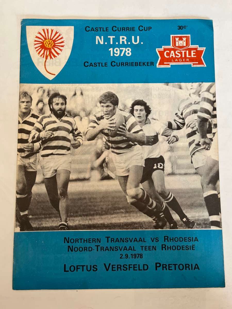 Sporting Memorabilia - Rugby Programme - Northern-Transvaal vs Rhodesia ...