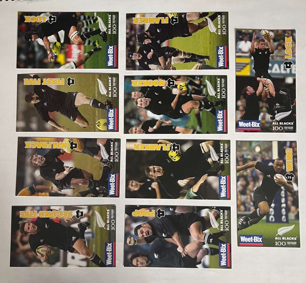 Sporting Memorabilia - Rugby cards - 2003 NZ All Blacks Sanitarium ...
