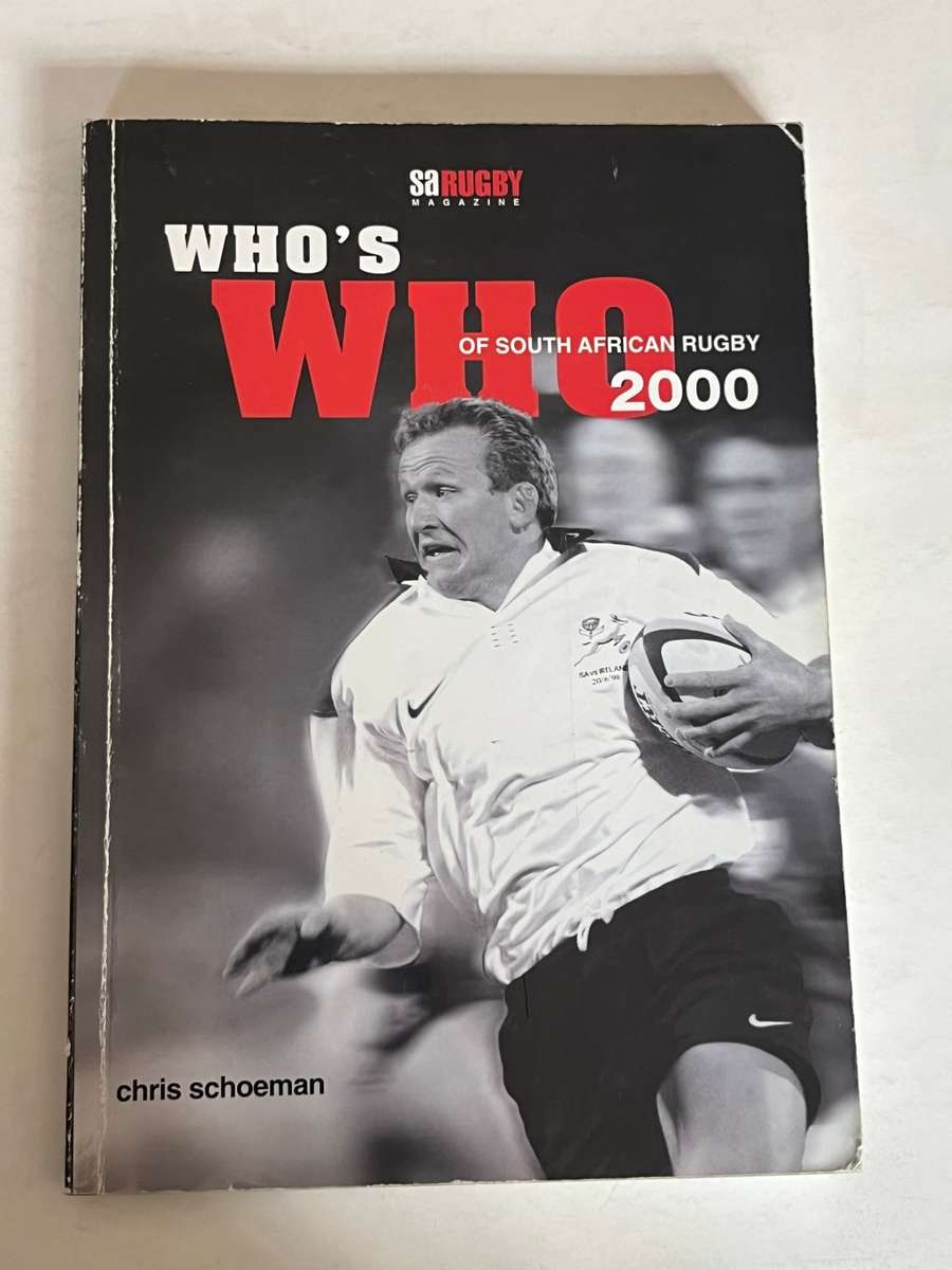 Sporting Memorabilia - Rugby book - Whos who of South-African Rugby ...