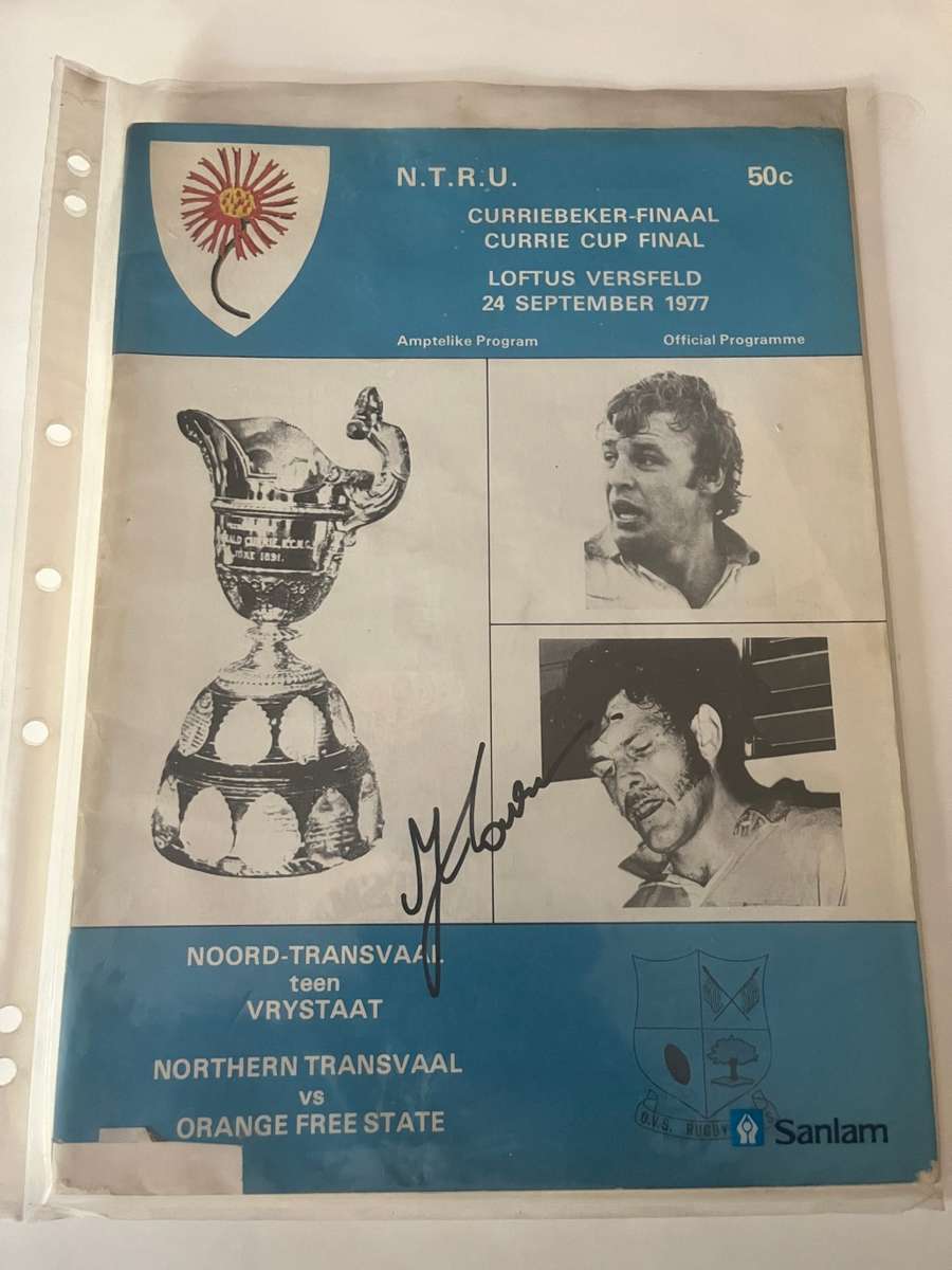 Sporting Memorabilia - Rugby Programme - *CURRIE CUP FINAL* Northern ...