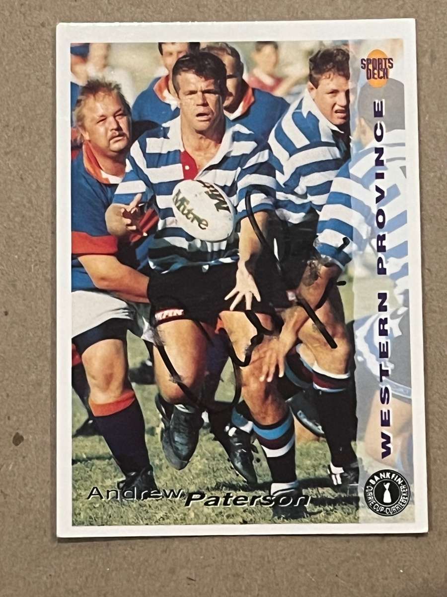 Sporting Memorabilia - Rugby Card - *SIGNED* Andrew Patterson 1994 ...