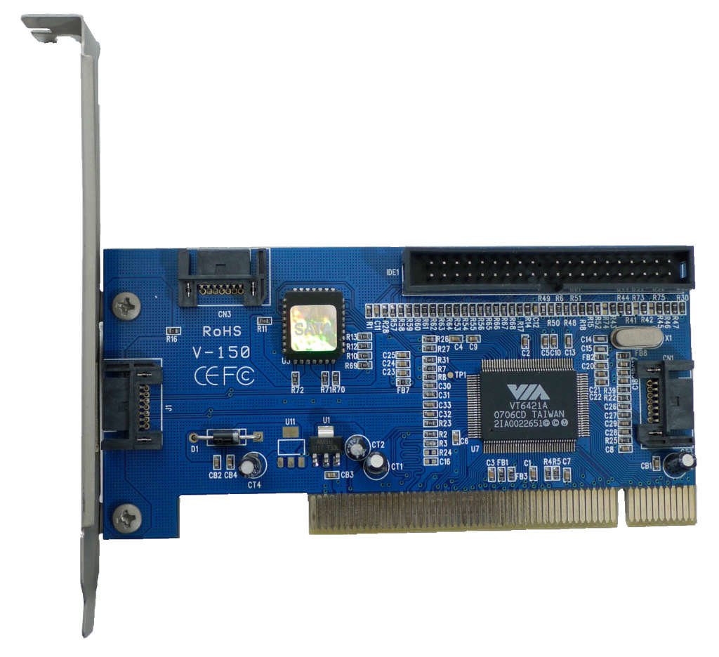 Interface Cards & Controllers - VIA 3Port SATA RAID and IDE Controller ...