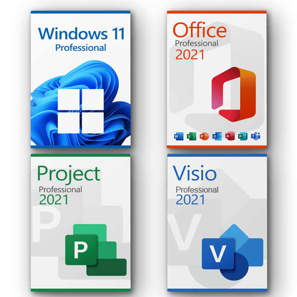 Office & Business - Windows 11 Professional + Office 2021 + Project ...
