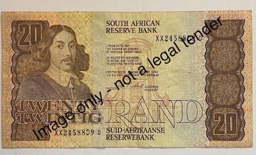 CL Stals - R20 South Africa REPLACEMENT Bank Note - XX series ...