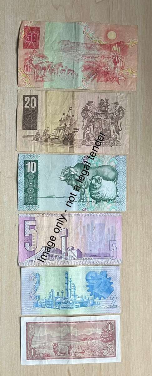 Other South African Bank Notes - Bank Notes of South Africa - R1, R2 ...