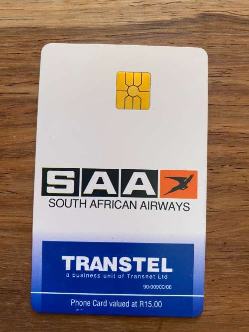 Unusual Items - SAA Telephone Card. These were used to make telephone ...