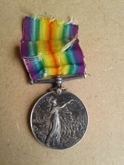 World War 1 - Victoria Regina Imperatrix South Africa medal 114 PTE T.W ...