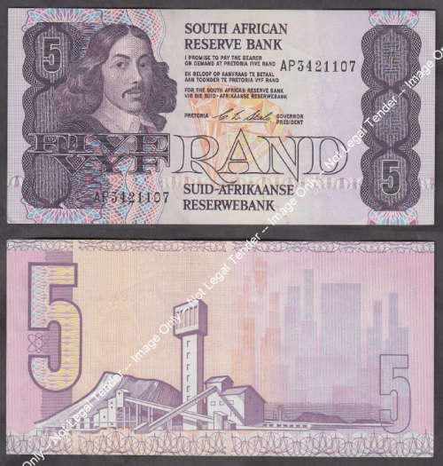 CL Stals - Republic of South Africa : Jan van Riebeeck R5 Banknote of ...