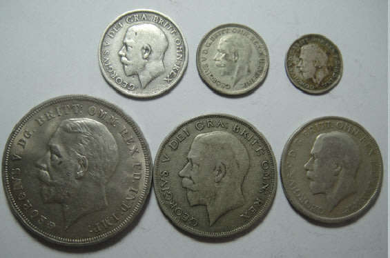 Great Britain - Great Britain: King George V Silver Coin Type Set ...