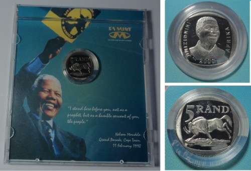 2000 R5 - Mandela Proof-like R5 of 2000 in original CD Case for sale in Cape Town (ID:592344900)