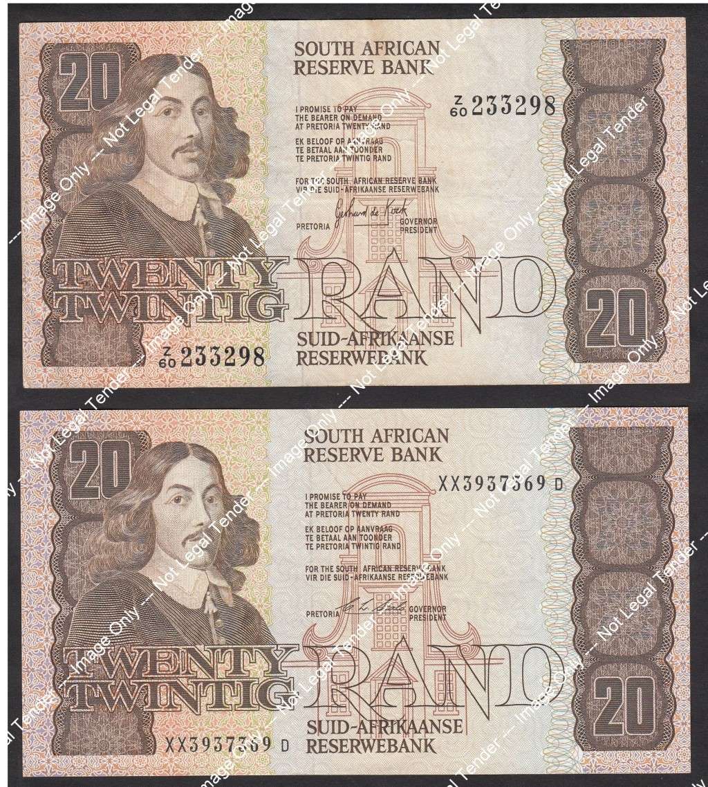 Other South African Bank Notes - Rep. of South Africa: De Kock (Z60 ...