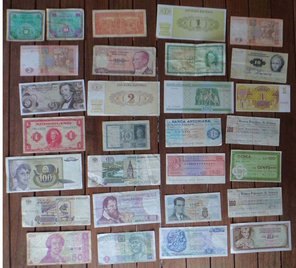 Europe & Great Britain - World Bank Note Collection: Twenty-Nine (29 ...