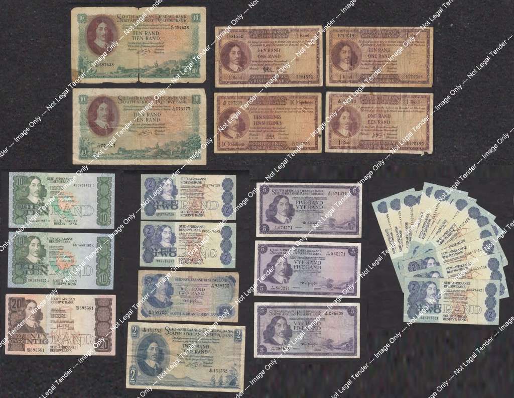 Other South African Bank Notes - Collection of old Jan van Riebeeck ...