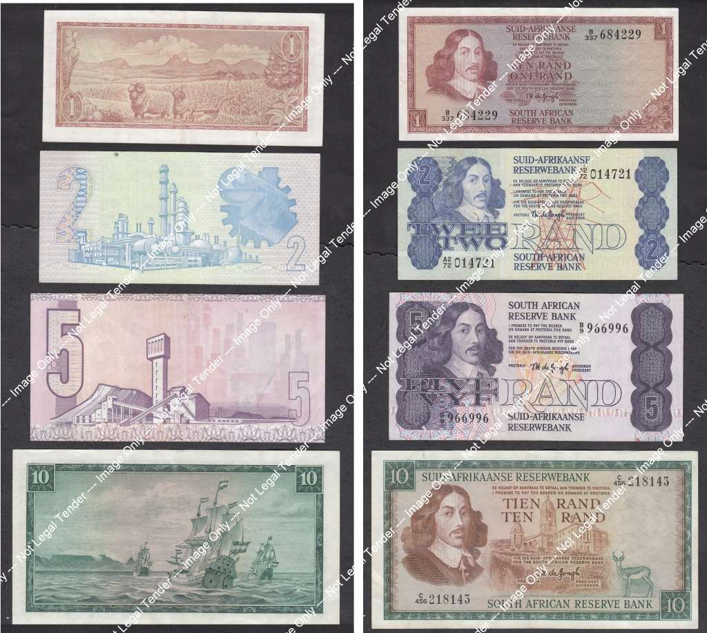 TW de Jongh - Jan van Riebeeck Banknote Set (1970s) for sale in Cape ...