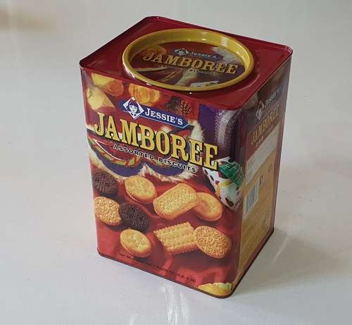Tin - Jessie`s JAMBOREE biscuits tin as per photos for sale in ...