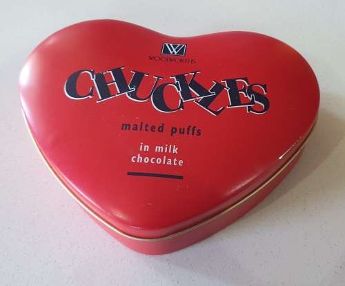 Tin - Woolworths chuckles heart tin as per photos was listed for R45.00 ...