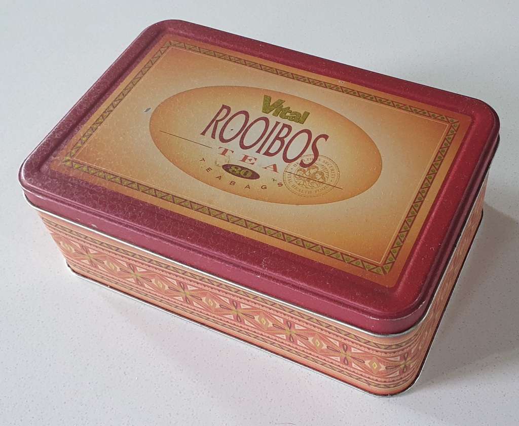 Tin - ROOIBOS Vital tea tin as per photos for sale in Bloemfontein (ID ...