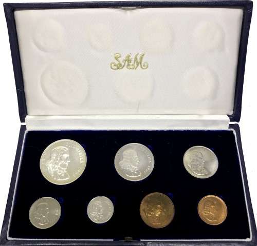 Proof Sets - 1966 SA Proof Set in Original SA Mint box was sold for ...