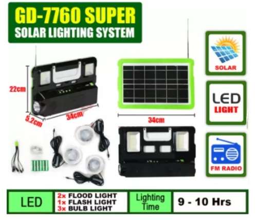 Other Lights - Solar Light Kit - GD-7760 Outdoor Solar Lighting System ...