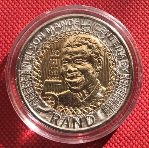 Other Mandela Coins - STUNNING SIX uncirculated bi-metal R5 coins (2008 ...