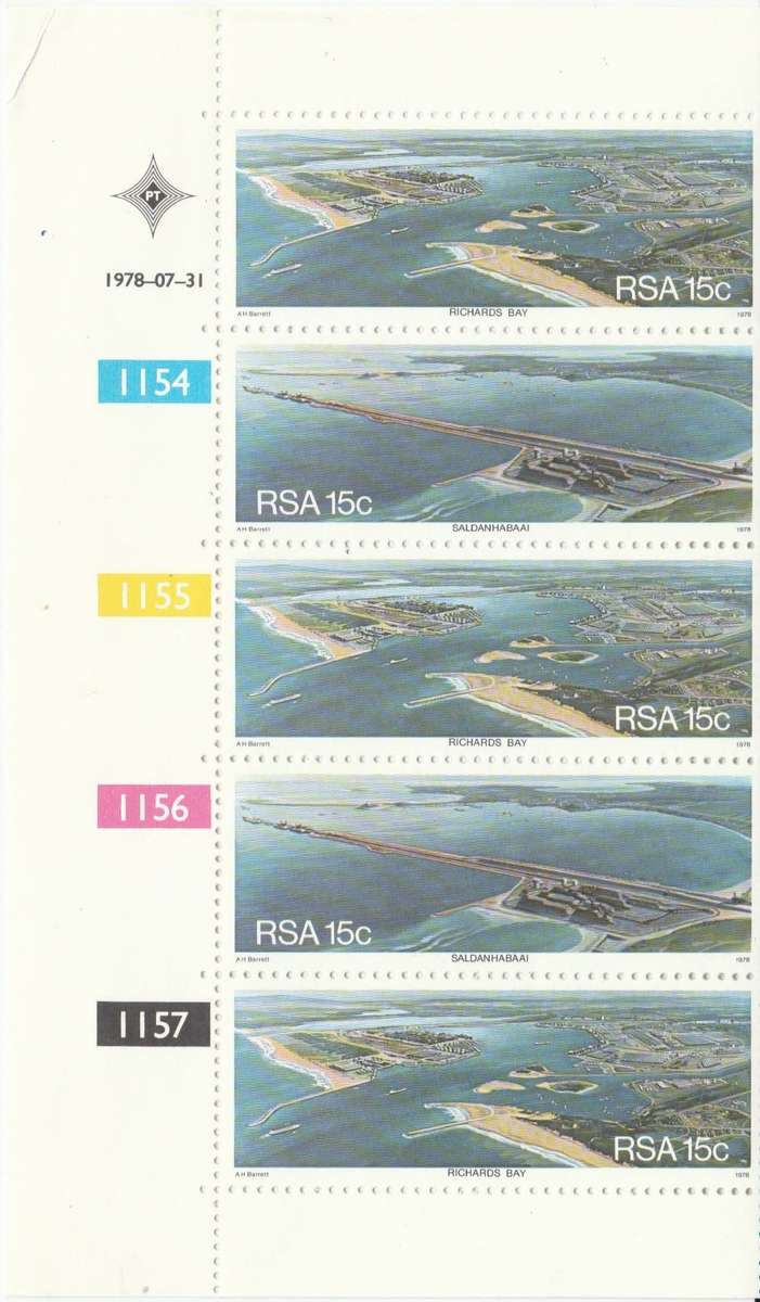 Republic of South Africa - RSA 1978-07-31 Richards Bay, Saldanha Bay ...