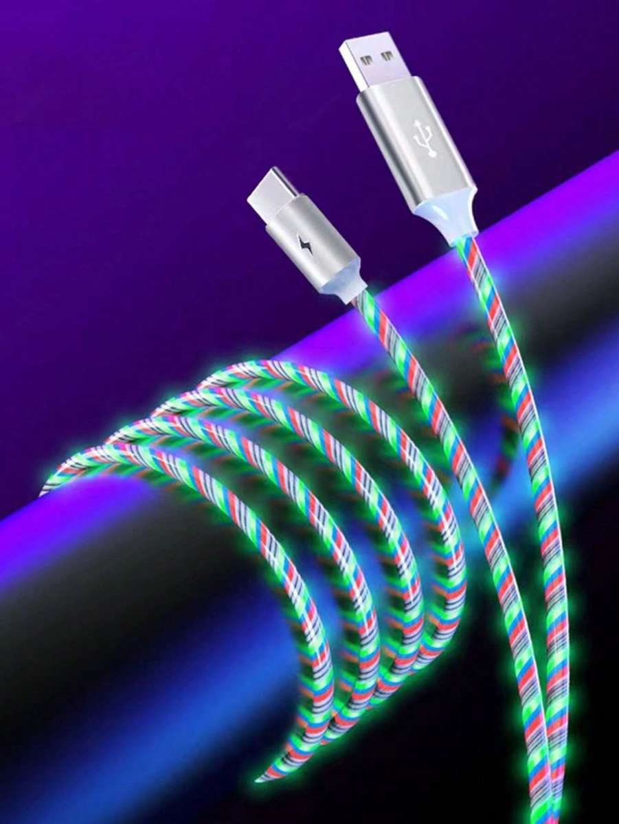 Cables & Adaptors - USB to Type-C Light up Streamer Data Cable was sold ...