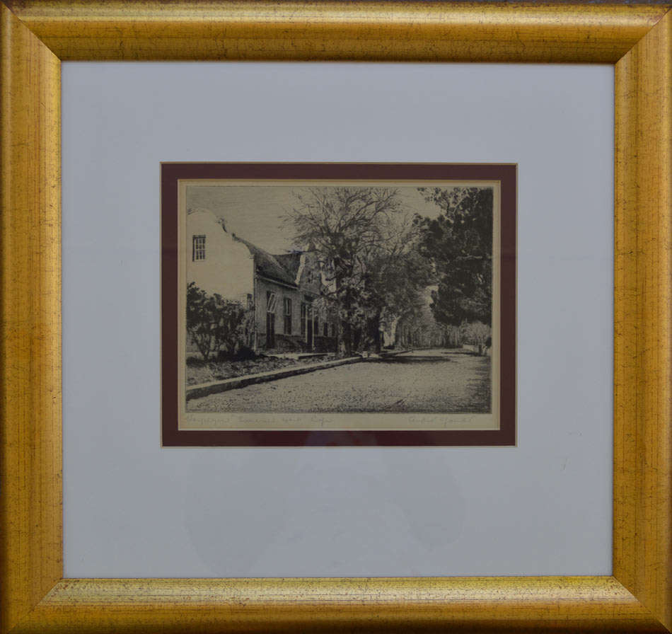 Paintings - * HM PEMBERTON & ANDRE NAUDE : TWO SIGNED DRY-POINT ...