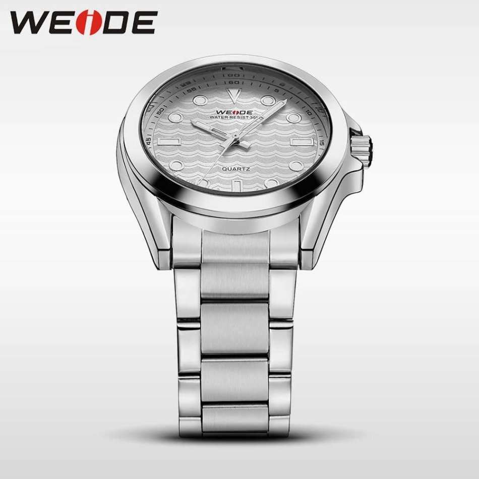 Men's Watches - WEIDE Men's Classic Quartz 40mm Wave Dial Watch BRAND ...