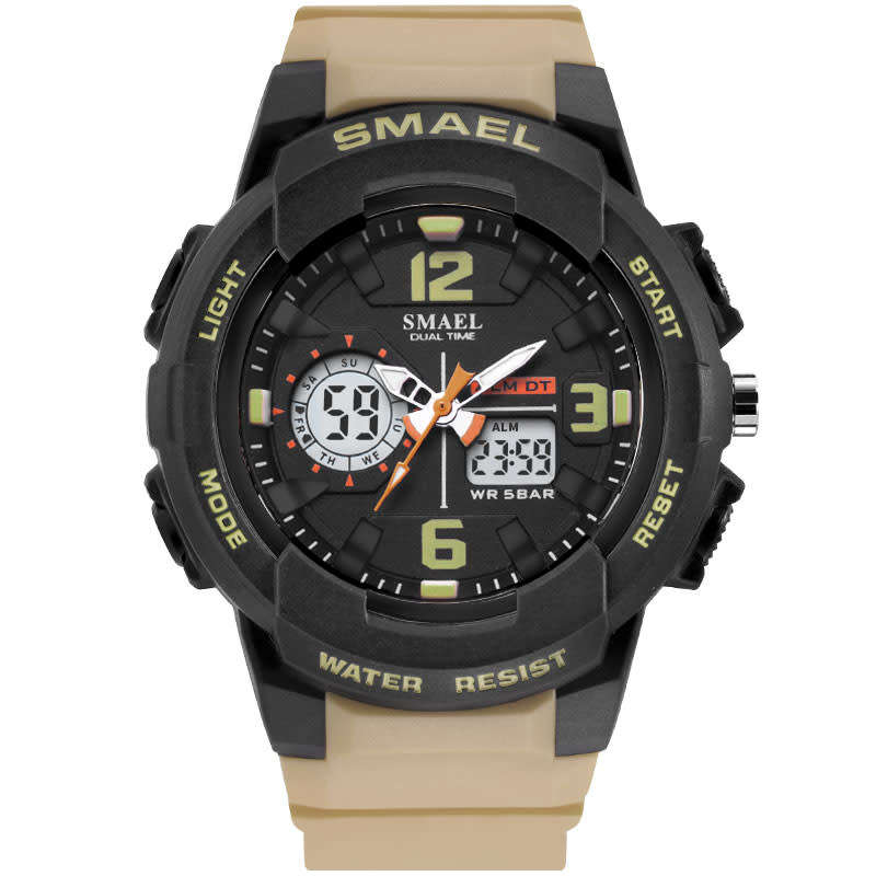 Men's Watches - SMAEL Men`s SHOCK PROOF Mens GRENADO S-SHOCK Beige ...