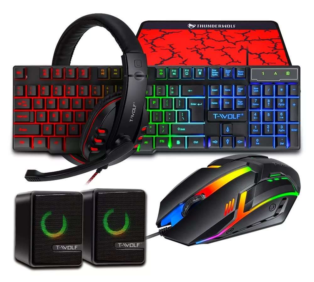 Keyboard & Mouse Bundles - T-WOLF TF-850 GAMING COMBO KIT 5 IN 1 ...