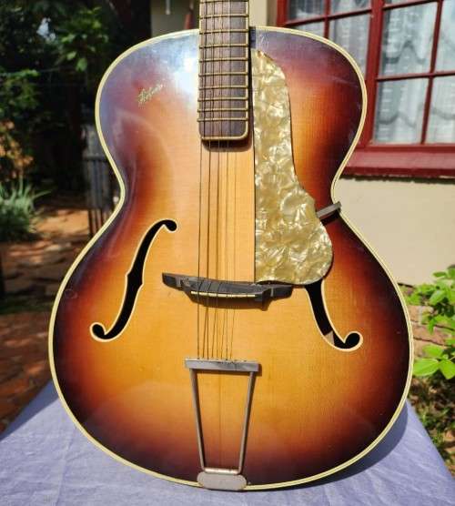 Acoustic - HOFNER GERMANY MID 1950S MODEL 456 ACOUSTIC SUNBURST ARCHTOP ...