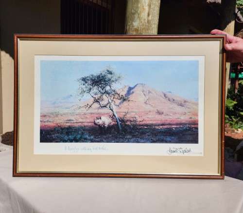 Prints - DAVID SHEPPERD (1913-2017) SIGNED BLACK RHINO PRINT TO ...